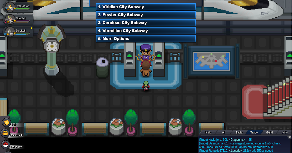 AryaHikari: Subway Quest Guide Pokemon Revolution Online