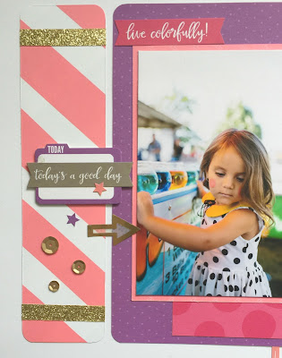 Karen Pedersen: Pink and Purple Layout