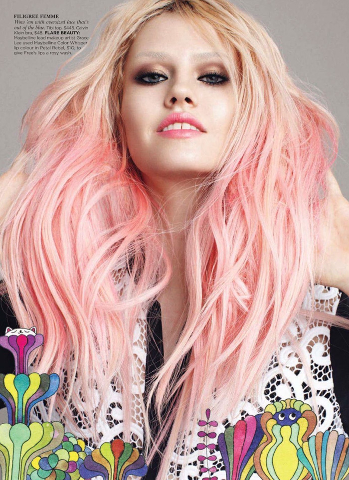 Charlotte Free by Max Abadian Magazine Photoshoot For Flare Magazine ...