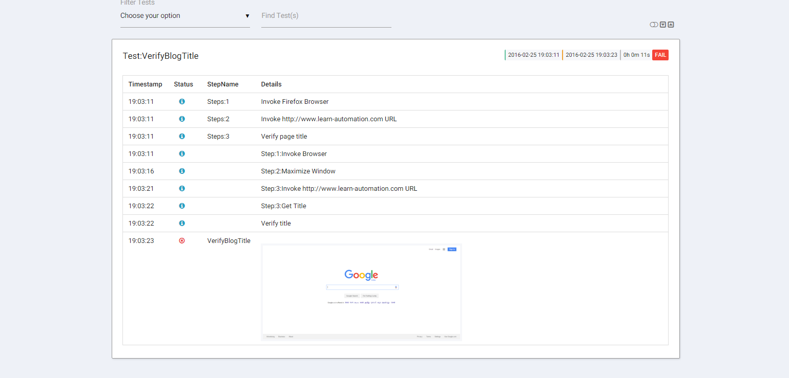 Selenium Program: Advance Selenium Reporting with Screenshots