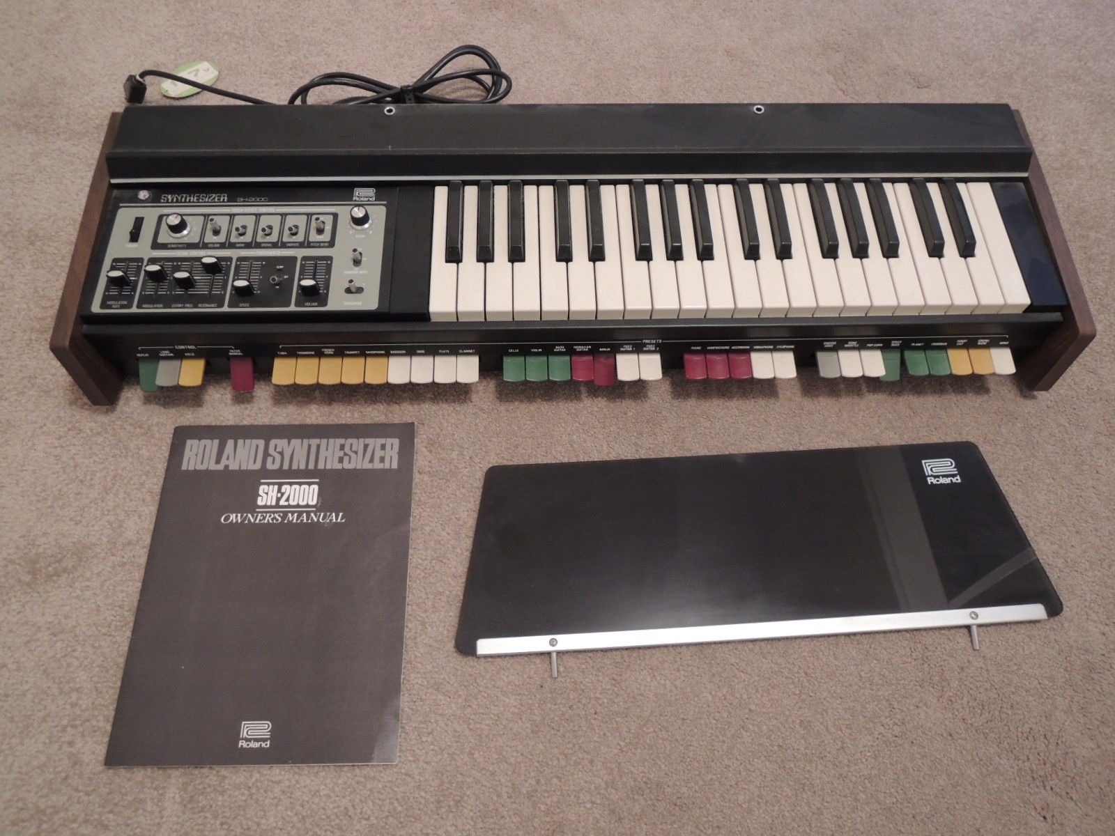 MATRIXSYNTH: Vintage Roland SH-2000 Analog Synthesizer SN 557655