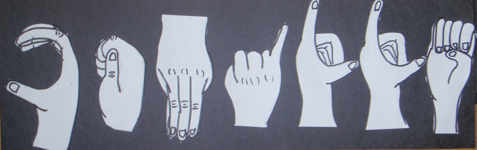 Fayston Elementary Art: Sign Language Hands
