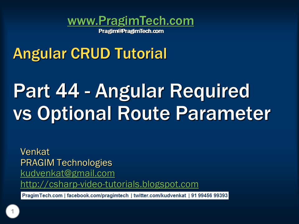 Sql server, .net and c# video tutorial: Angular required route ... Sql server, .net and c# video tutorial: Angular required route ...