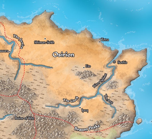 Treasures of Osirion: Map of Osirion