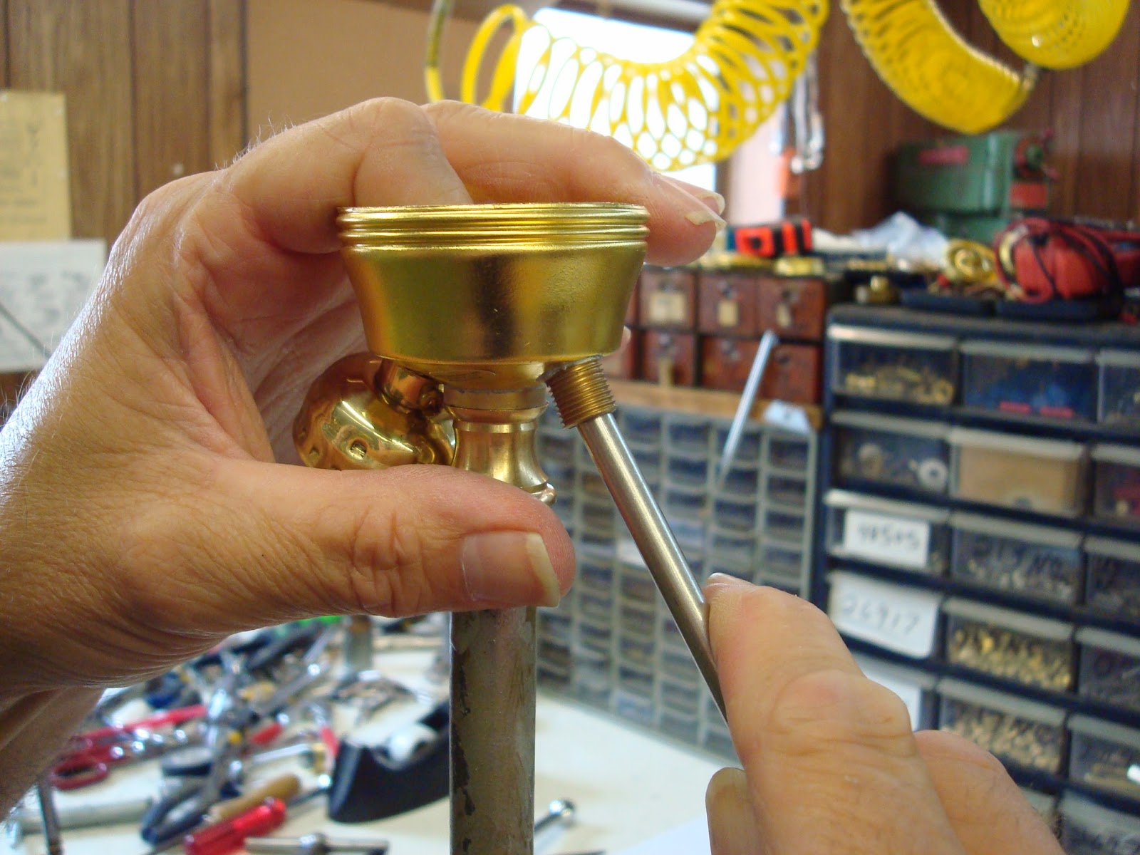 Lamp Parts and Repair | Lamp Doctor: Floor Lamp with Busted Socket ...