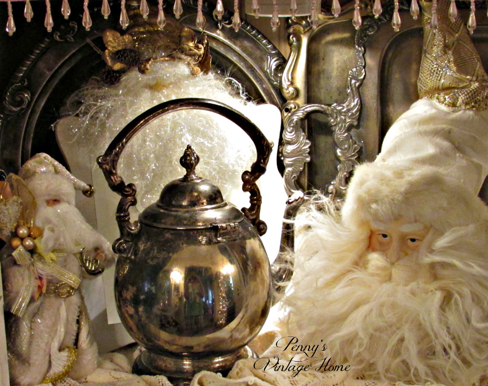 Penny's Vintage Home: Silver and Gold Christmas Decor