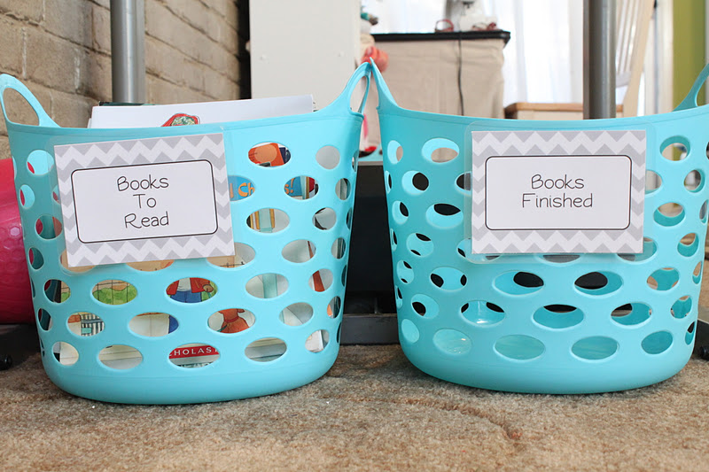 Papercutz: Chevron Book Basket Labels