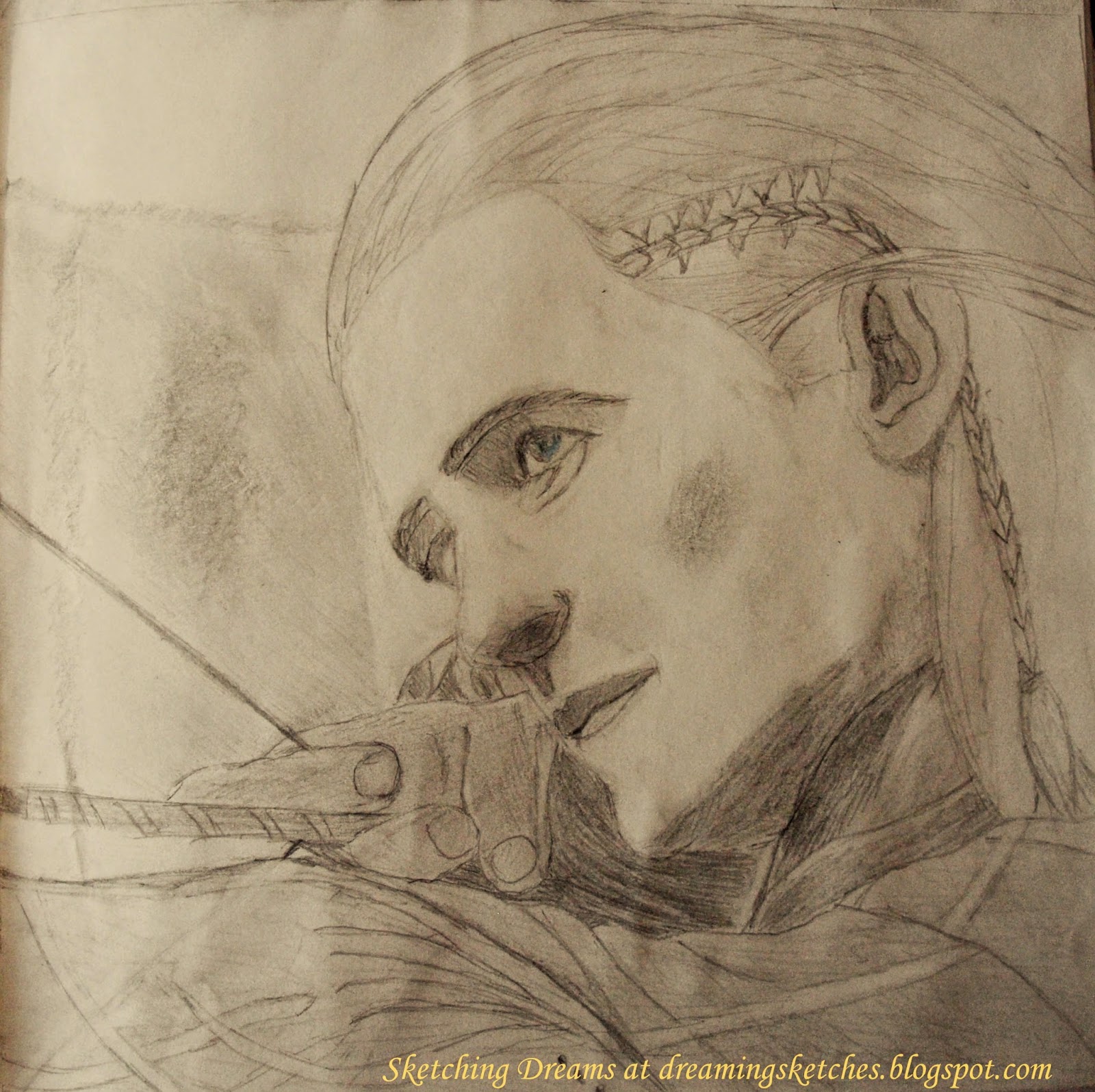 Sketching Dreams : Drawing Of Legolas from Lord of the Rings : Updated