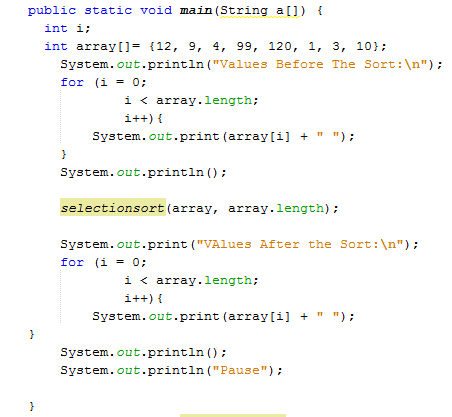 Pencarian Array dengan Teknik Selection Sort Pada Java Netbeans ...