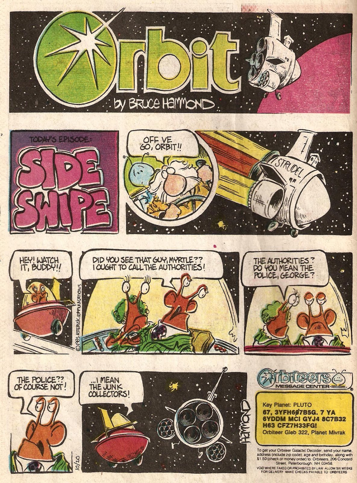 Sunday Comics Debt: The Orbit Project