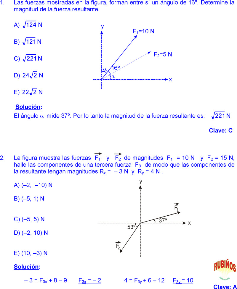 DESCOMPOSICIÓN RECTANGULAR DE UN VECTOR EJERCICIOS RESUELTOS PDF