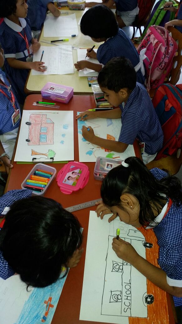 Our Pre-primary blog: Drawing and Colouring Transport Competition(SR.Kg)