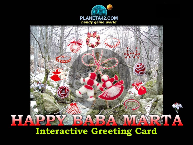 Holiday Games: Happy Baba Marta - Free Online Greeting Card