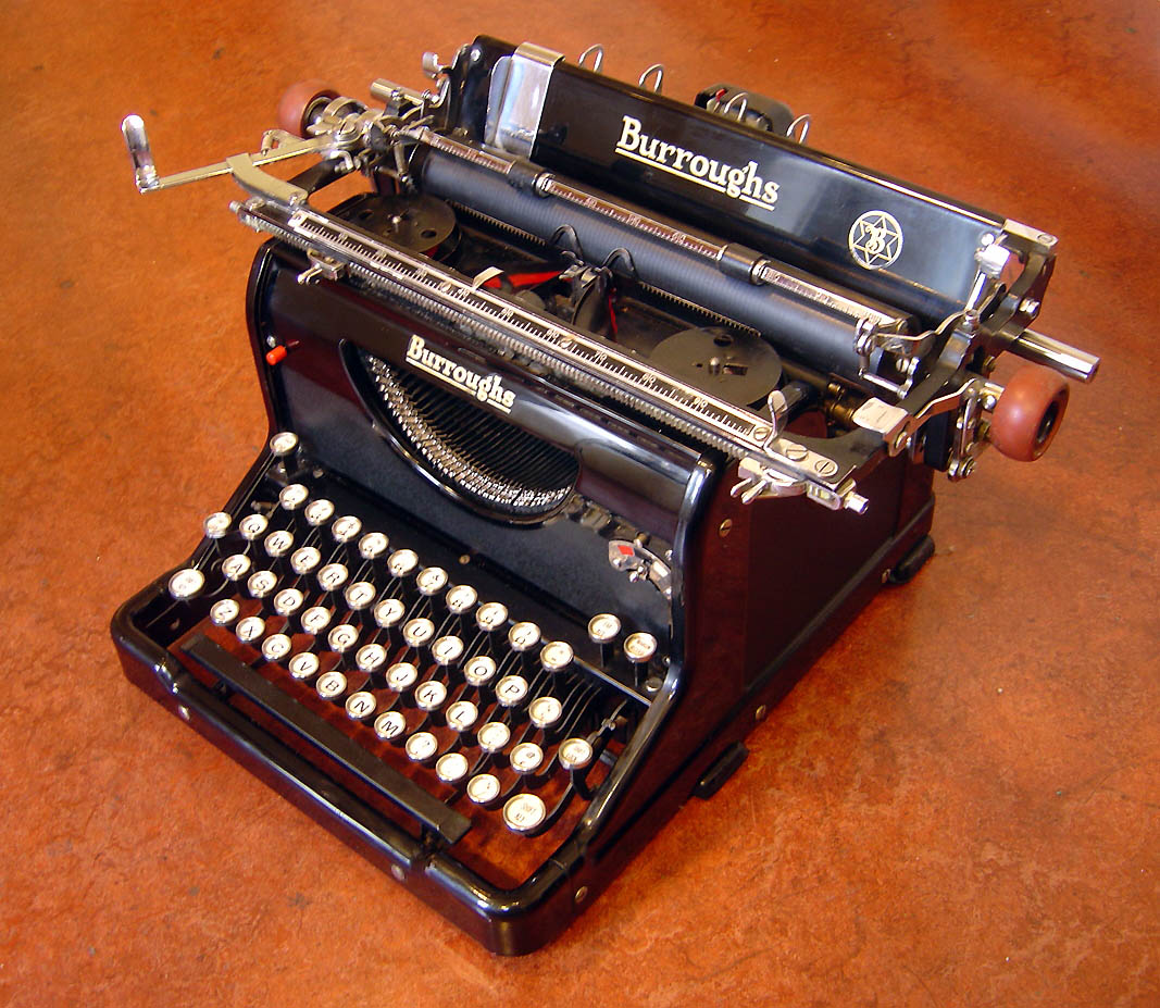 Burrowing into Burroughs typewriters/ /THE TYPEWRITER REVOLUTION