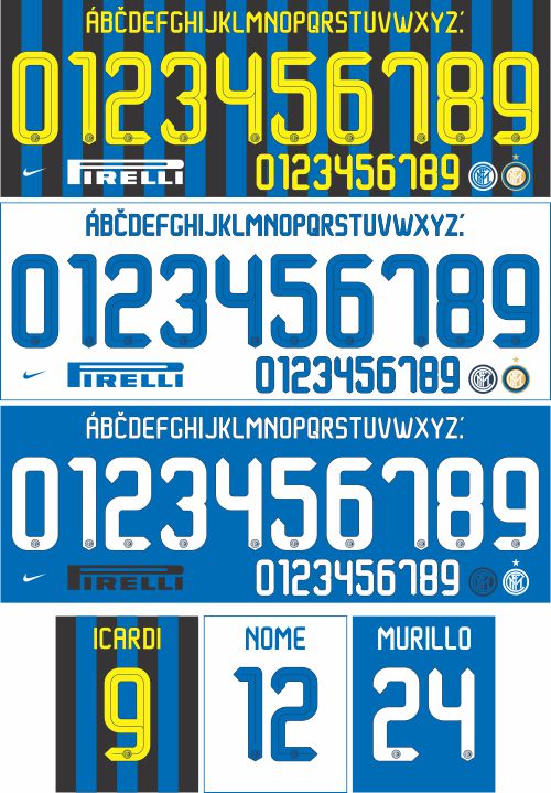 Inter 2015-17 font