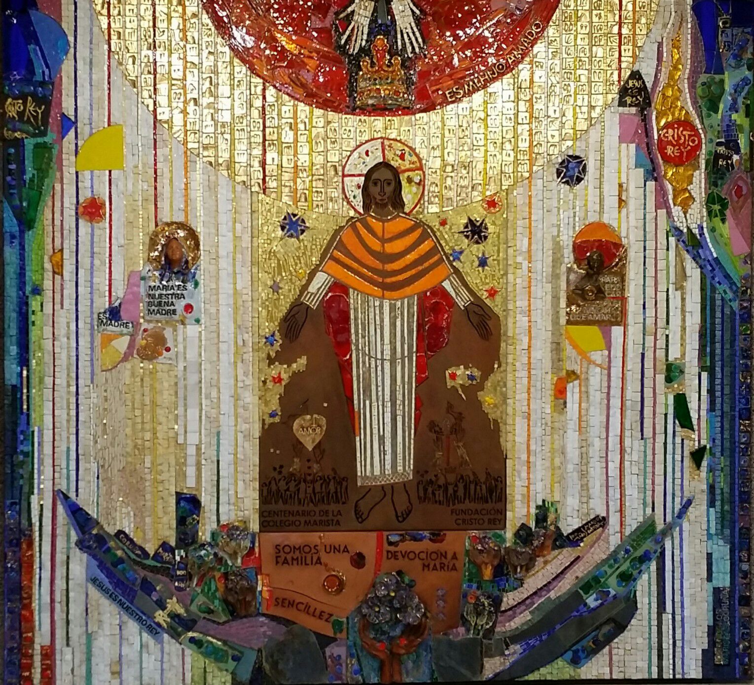 El blog de Maristas Cristo Rey - A Coruña: Inauguración del Mural del ...