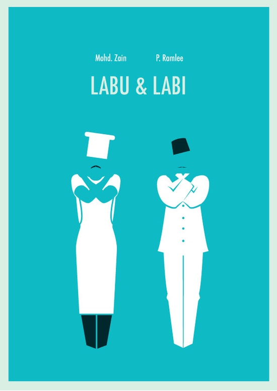 6 Poster Filem P. Ramlee Versi Minimal..!!!