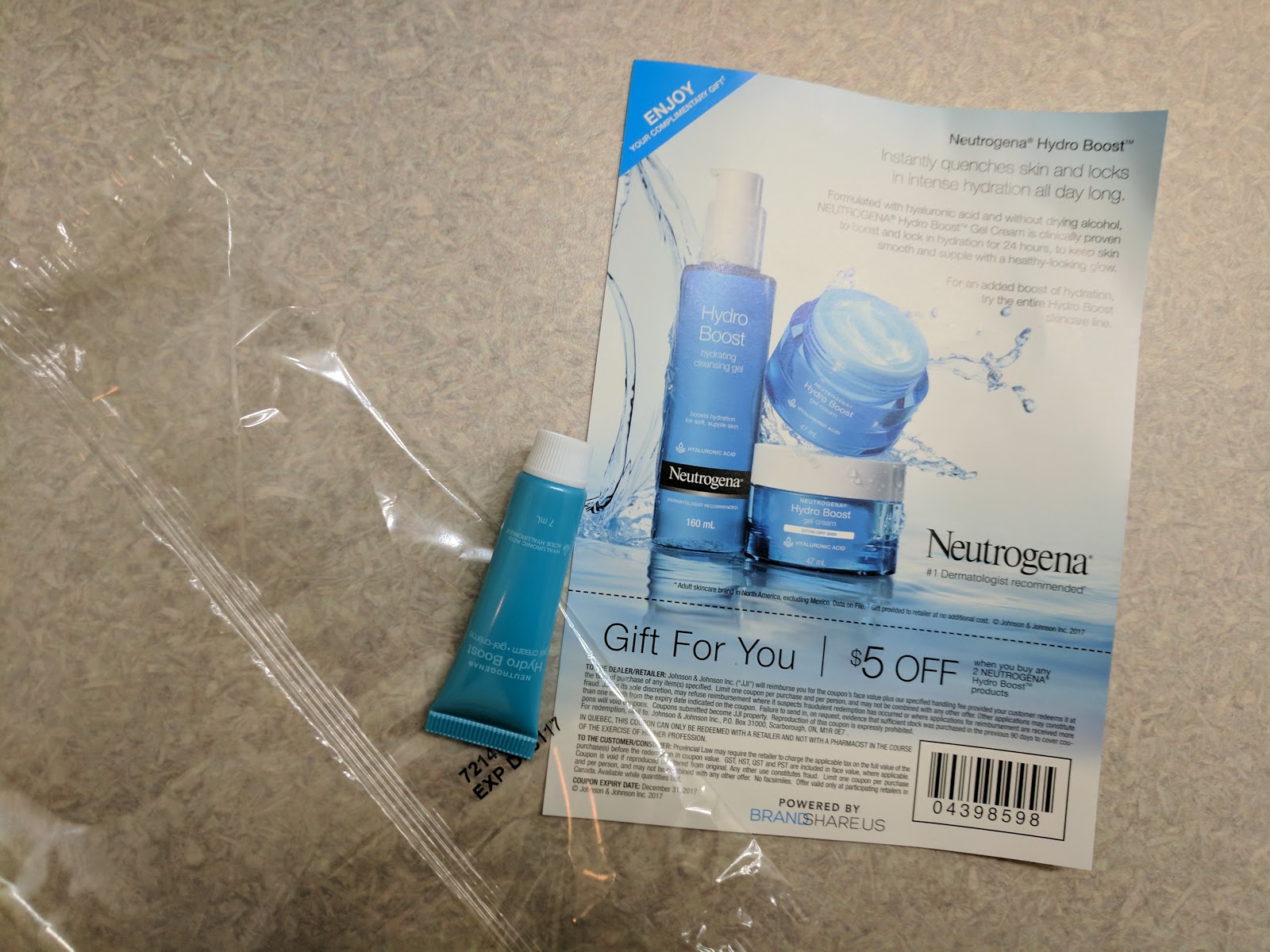 Overpackaging, et cetera: Neutrogena Hydro Boost Sample Through Well.ca ...