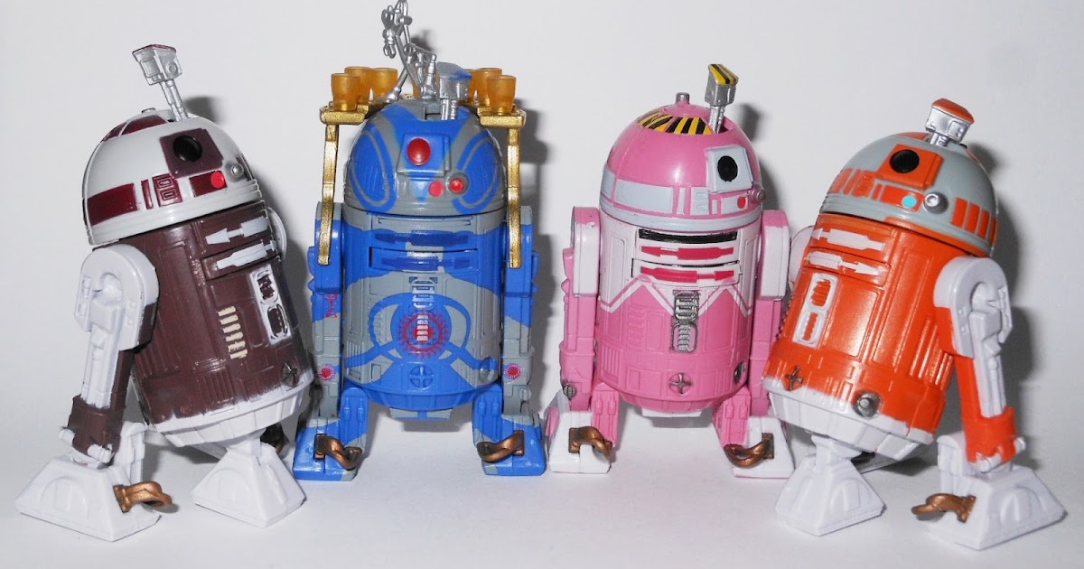 Figuras de Acción A Go-Gó: QT-KT, R2-C2, R7-D4 & R7-F5 (STAR WARS: THE ...