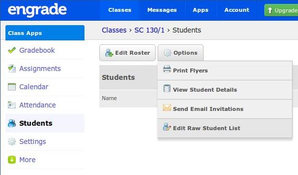 From MyShark to Engrade: Entering class lists