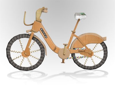 brett jordan: Re-Cycle Cardboard Bicycle