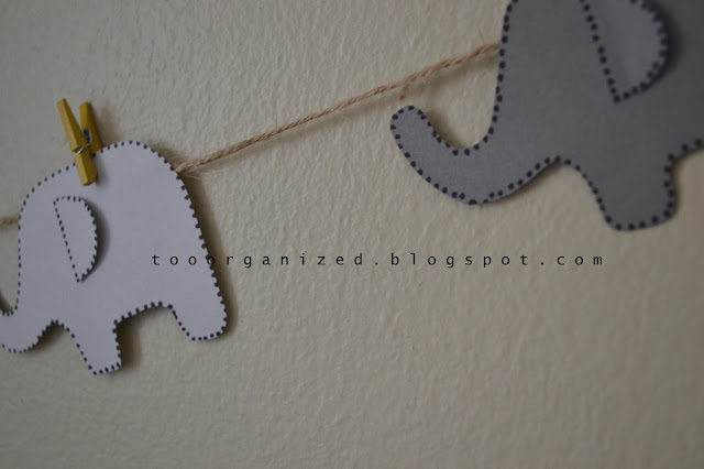 DIY ELEPHANT GARLAND | TOO ORGANIZED