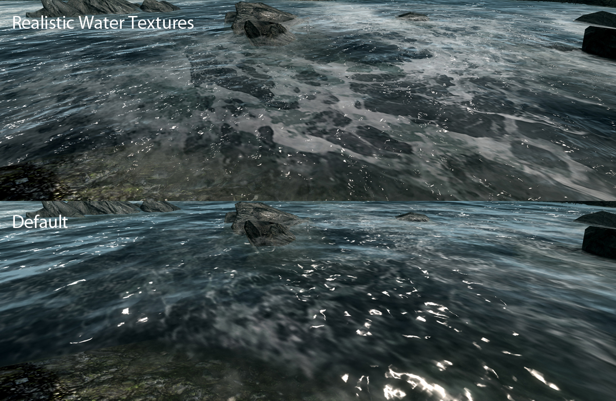 Skyrim Mod: Realistic Water Textures - Video Games, Walkthroughs ...
