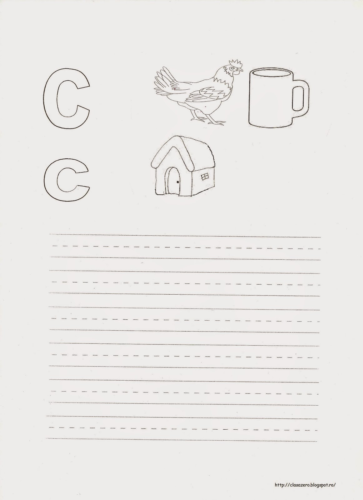 Clasa pregatitoare: Fisa litera C