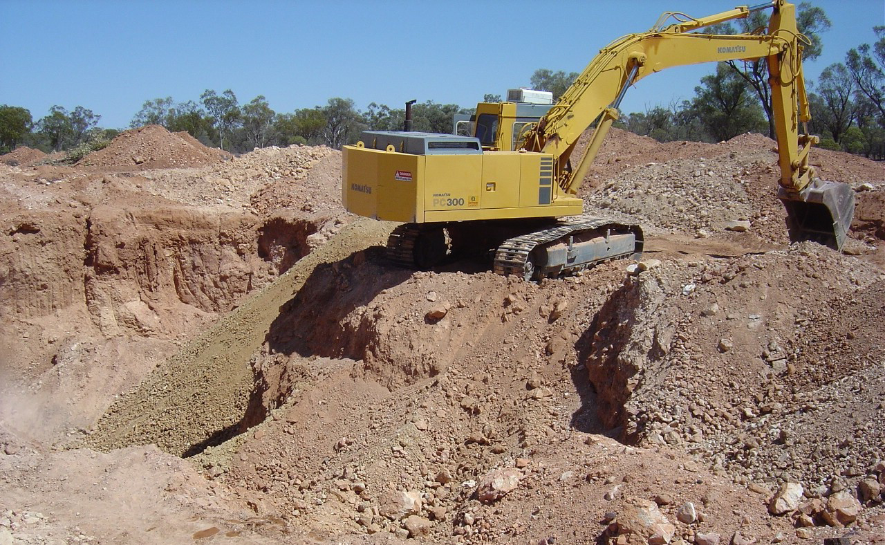 Mining Activities In The Open Mine ~ Technology Industry Of Gold Mining