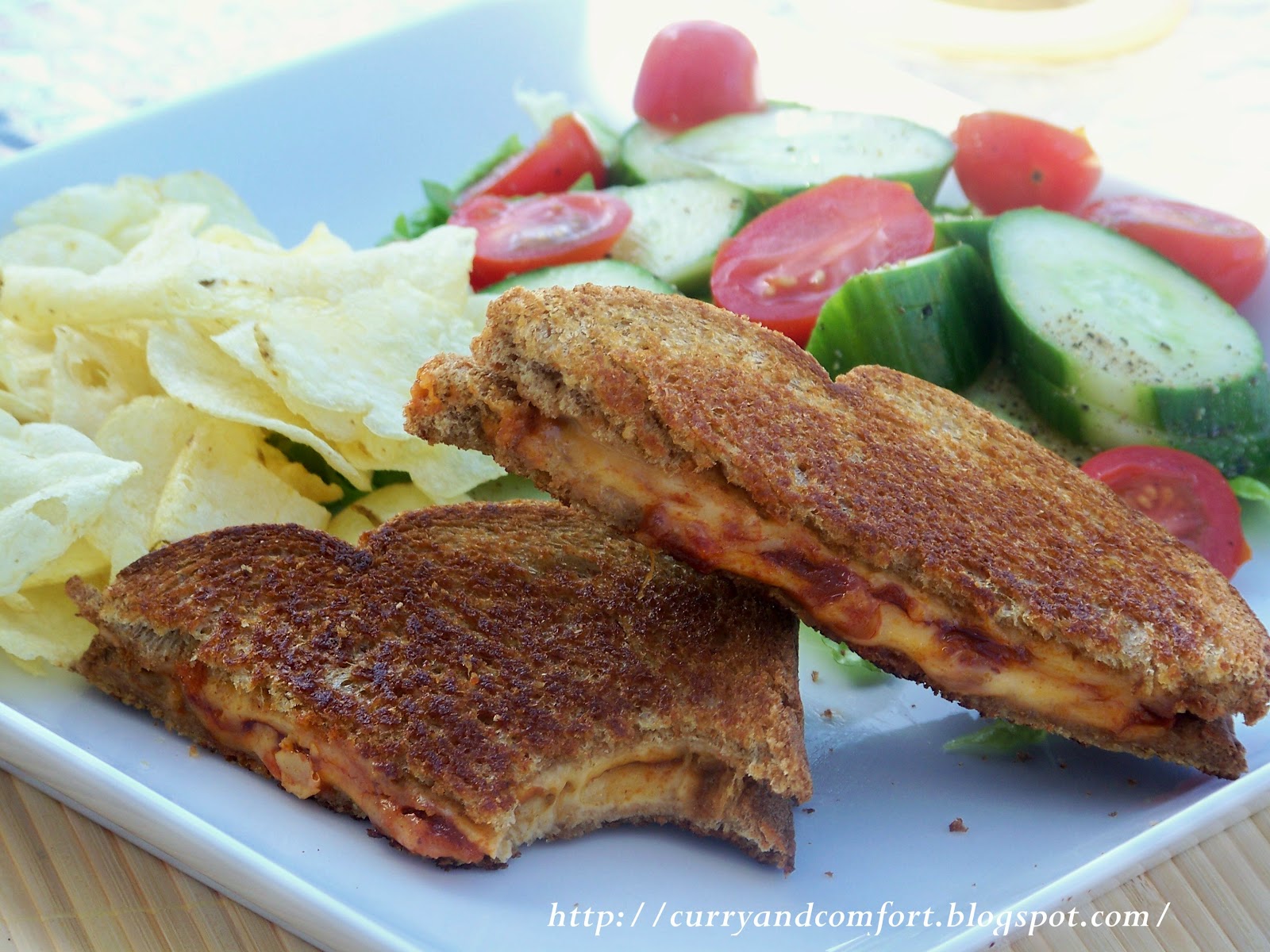 Kitchen Simmer: Deviled Onion Grilled Cheese Sandwich