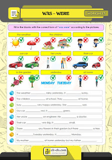 Worksheet: was were | www.elt-els.com