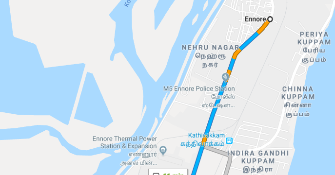 Ennore - Ernavur - Share Auto Routes – Chennai - Share Auto