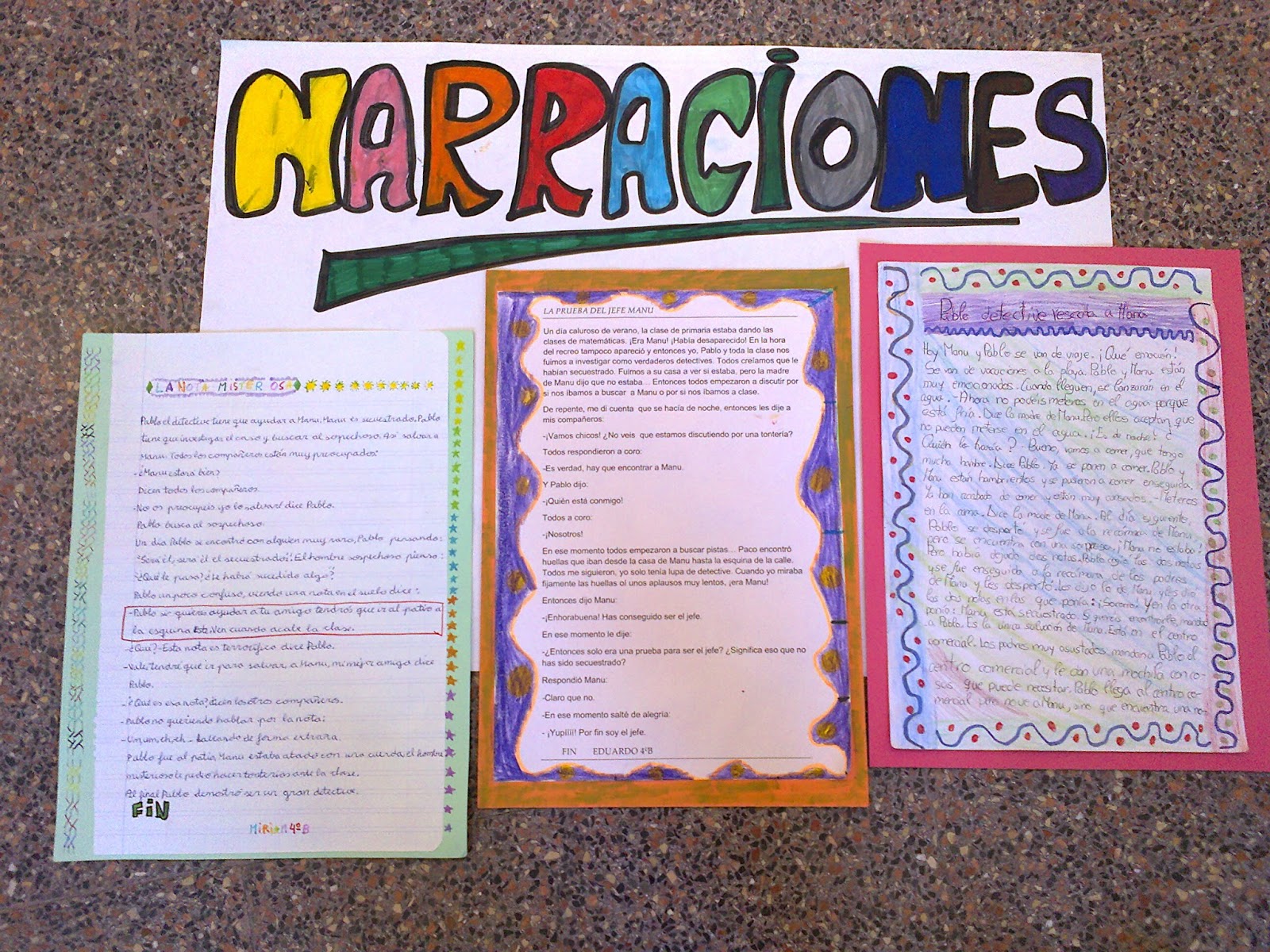 Educación Primaria_El aula de Nina: ENTREGA DE PREMIOS NARRACIONES CORTAS