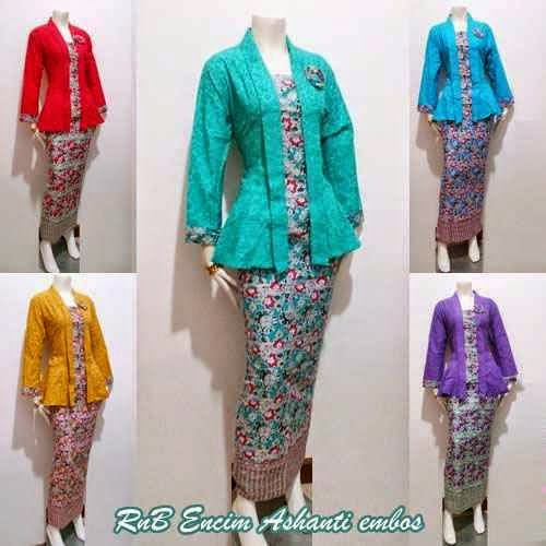 Baju Bluose Batik Setelan Rok Panjang - Baju Batik Modern Dan Terbaru