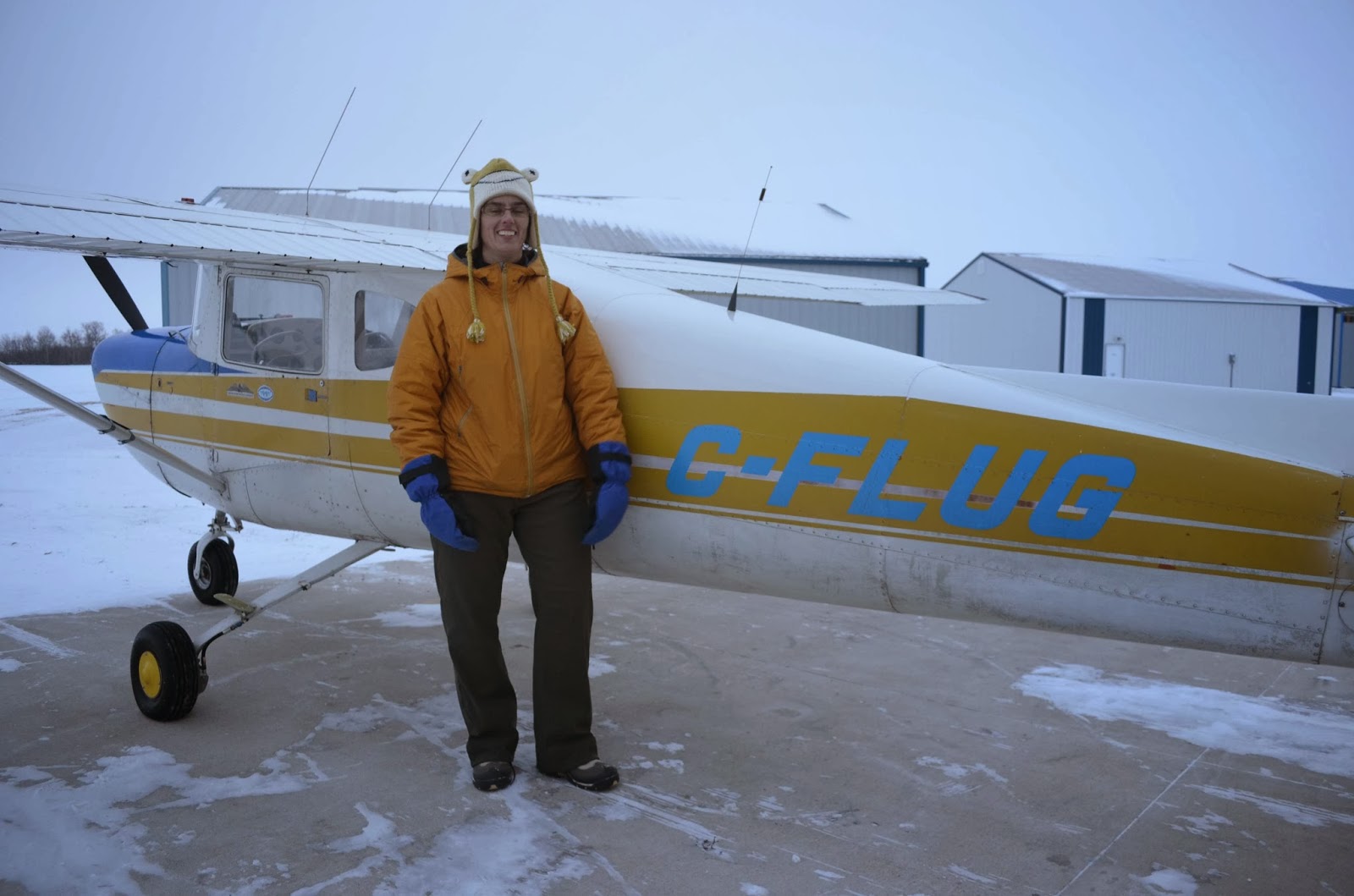 RAA Club Plane with 99s Cessna 150 C-FLUG at Lyncrest Airport, Winnipeg ...