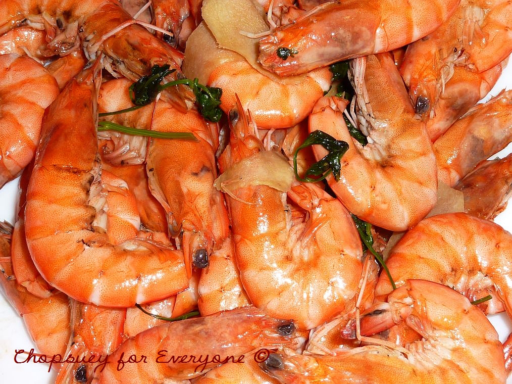 Chopsuey for Everyone: Jumping Shrimp (Suahe) with Chili Soy Dip