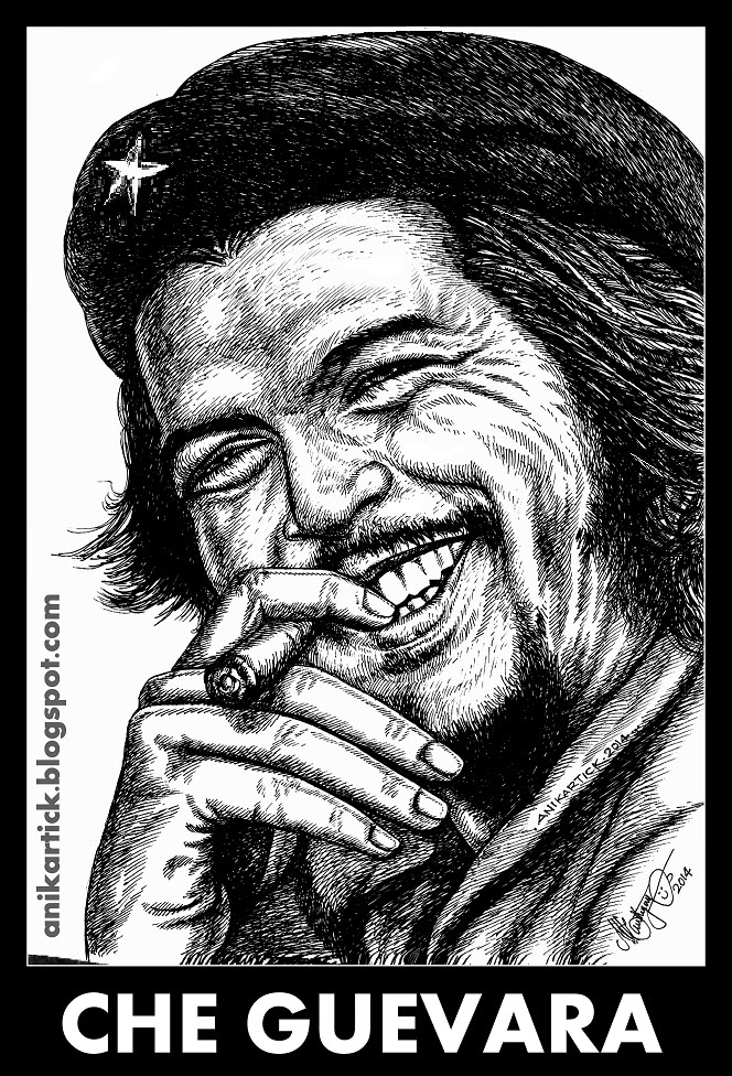 CHENNAI Animation Artist ANIKARTICK SKETCHES: CHE GUEVARA - Ernesto CHE ...