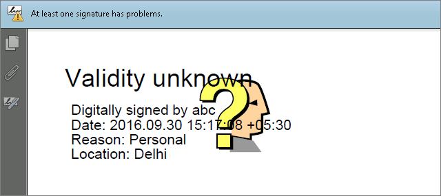 How to set Green Tick and Question marks in Signed PDF using iTextSharp ...