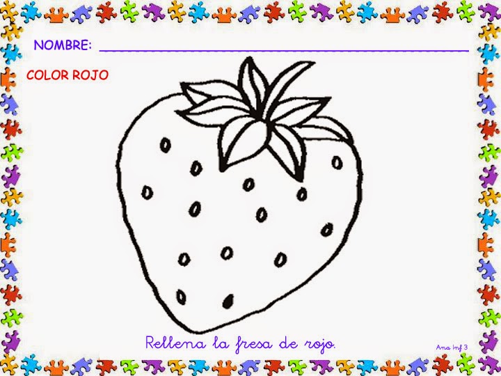 INFANTILES DE ANA V.: LOS COLORES: EL COLOR ROJO