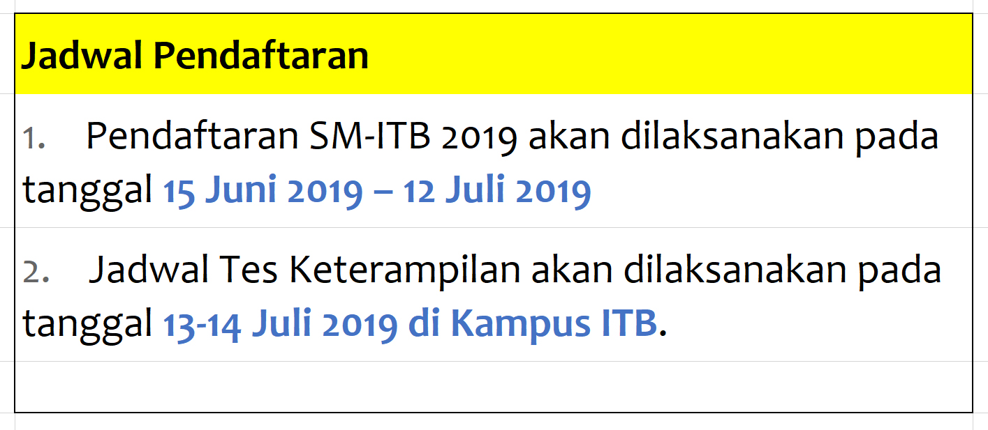 INFO SEKOLAH : Jalur Lain Masuk ITB, Lewat Seleksi Mandiri (SM) ITB