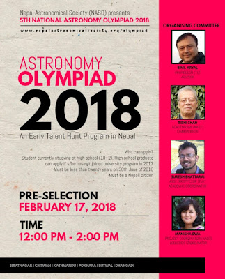 Nepal Astronomical Society (NASO): 5th National Astronomy Olympiad is ...