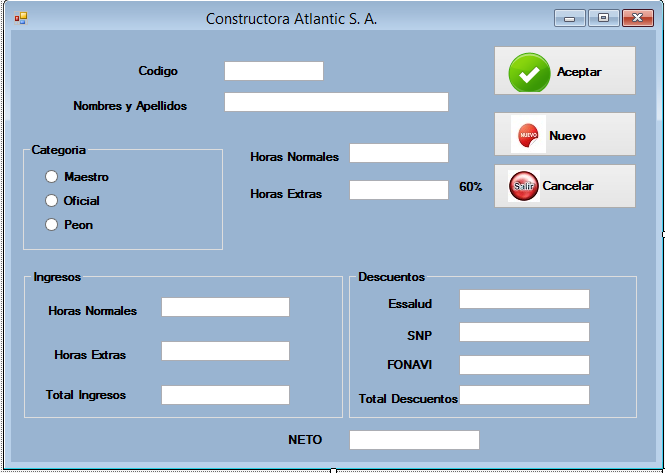 Programando con Visual Basic.Net 2019: Creación de Boleta de Pago. Sin Base de Datos. VB.NET ...