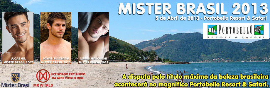 The upcoming Mister Brazil pageant will be held in 2013