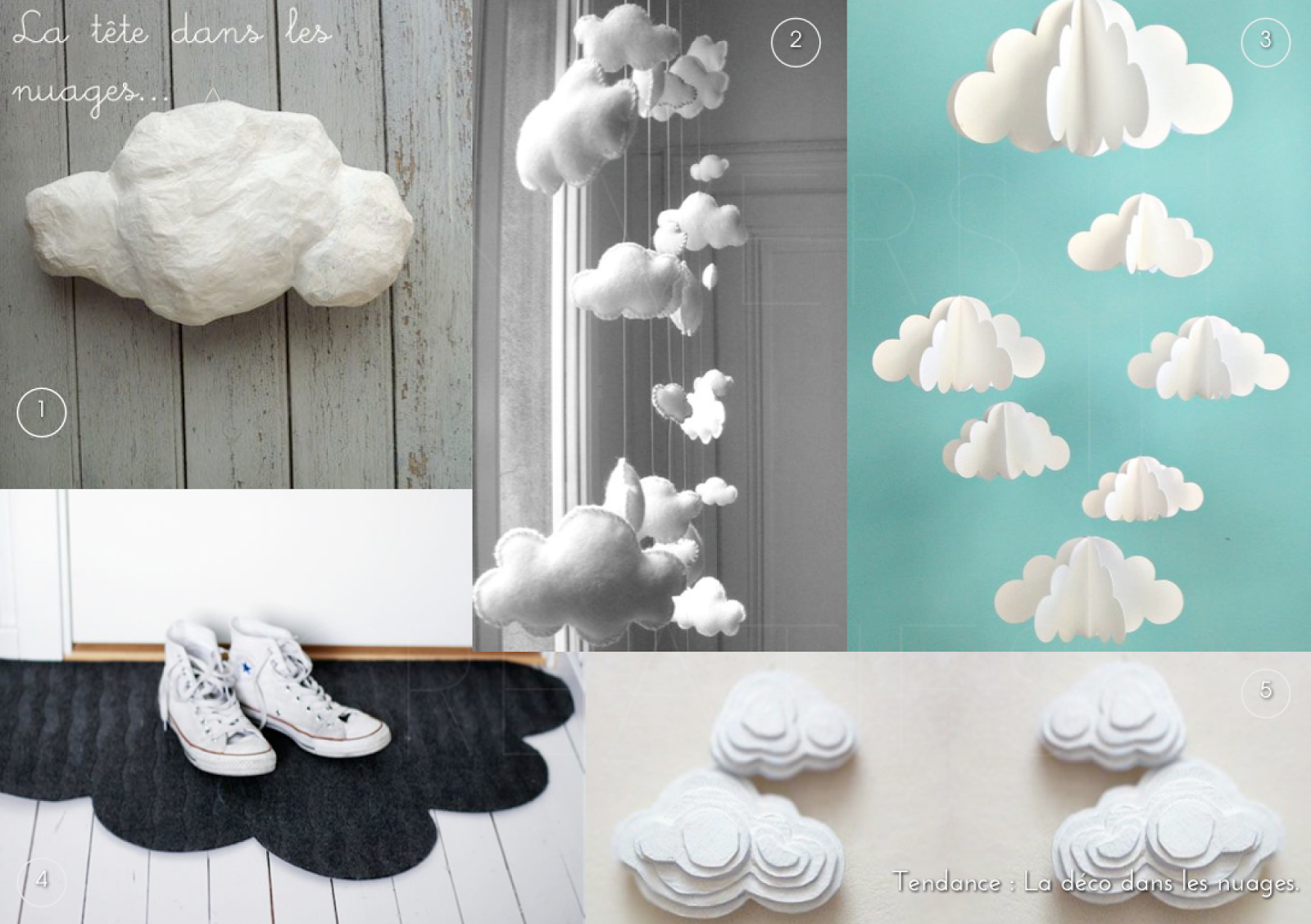 Les DIY autour du thème des nuages.