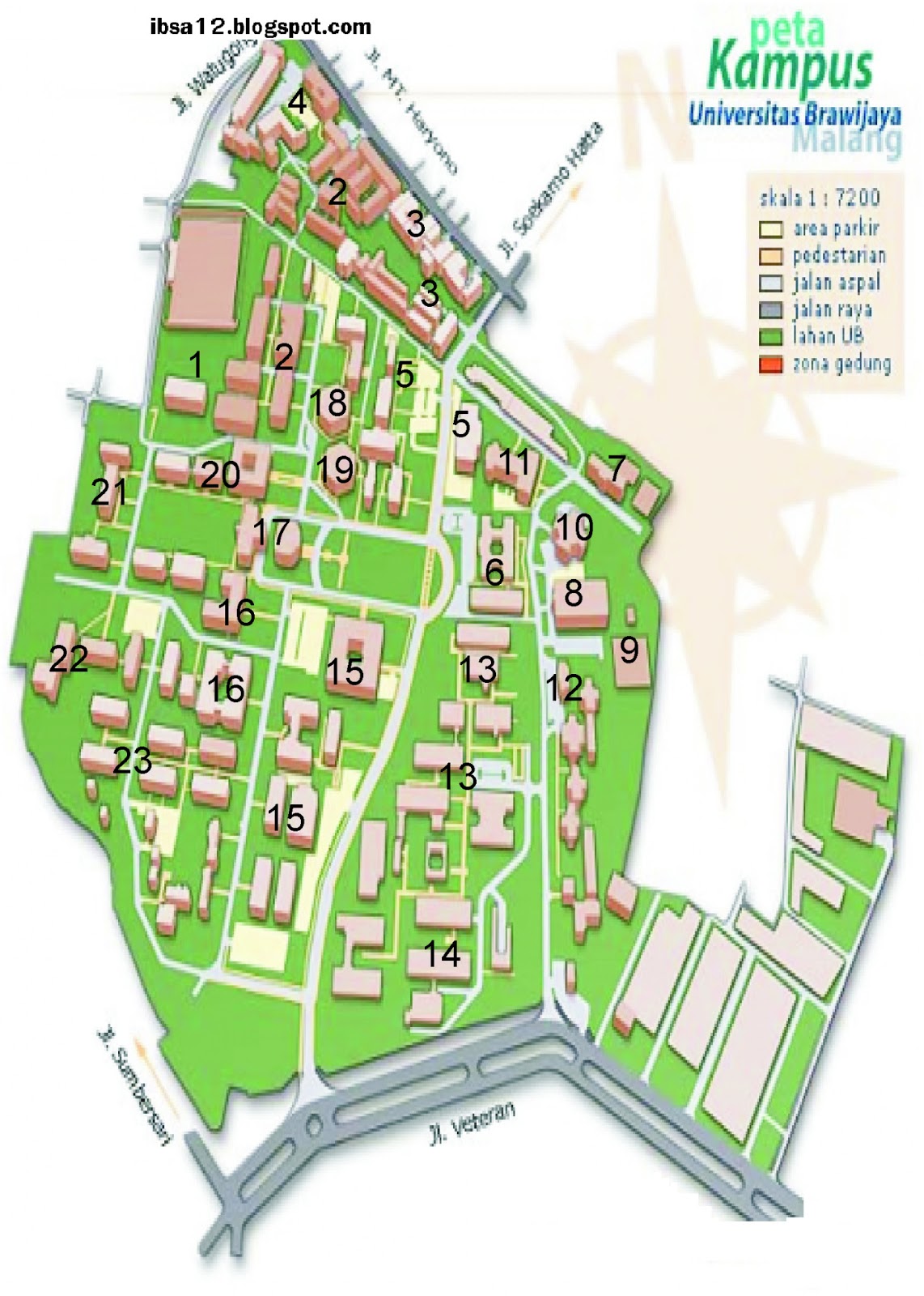 PETA UNIVERSITAS BRAWIJAYA - ferus filios