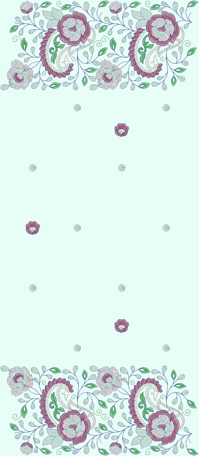 EmbDesignTube: Pakistani Khada Dupatta Embroidery Designs