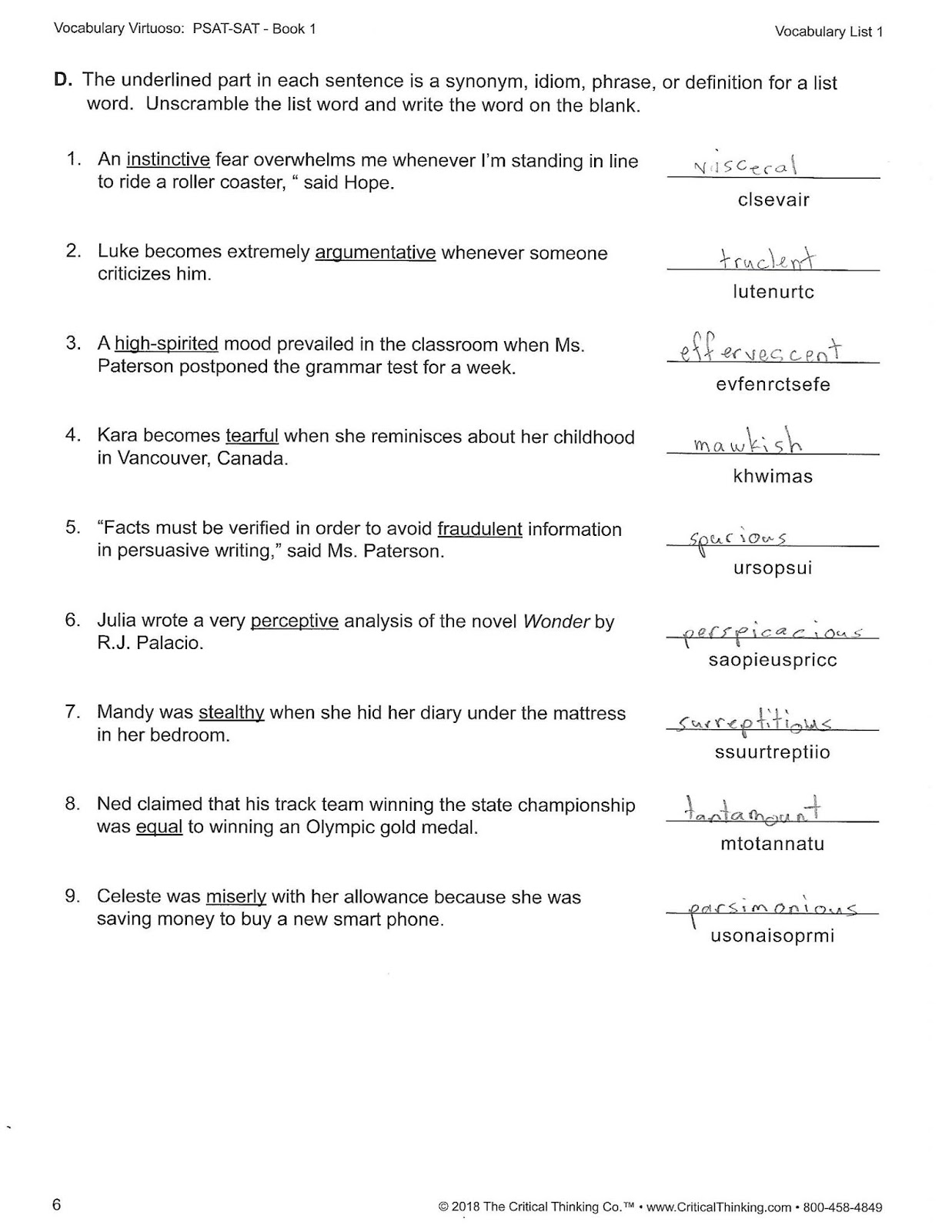 My Happy Homeschool: Vocabulary Virtuoso: PSAT-SAT Book 1 - Crew Review