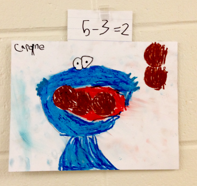 Cookie Monster Subtraction Craft
