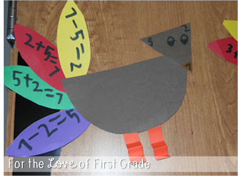 For the Love of First Grade: Thankful Turkeys
