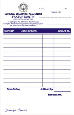 Download Kumpulan Contoh Nota Toko.cdr - KARYAKU